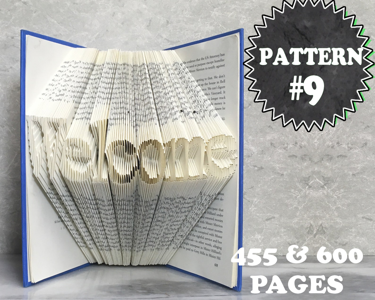 Book Folding Pattern Set 10 Popular Words Fold Only - Etsy
