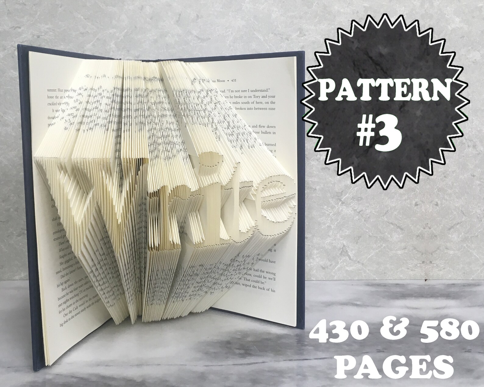 Book Folding Pattern Set 10 Popular Words Fold Only - Etsy