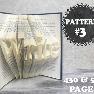 Book Folding Pattern Set - 10 Popular Words - Fold Only - Tutorial With ...