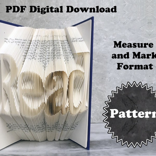 Read Book Folding Pattern - Etsy
