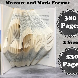 Love Script Book Pattern Shelf Art Template Love Script Book Décor ...