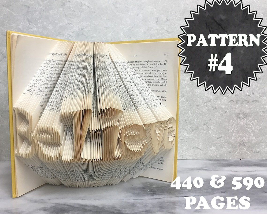 Book Folding Pattern Set 10 Popular Words Fold Only - Etsy