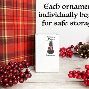 Snowman Gift for Christmas Snowman for Readers Book Ornament for ...