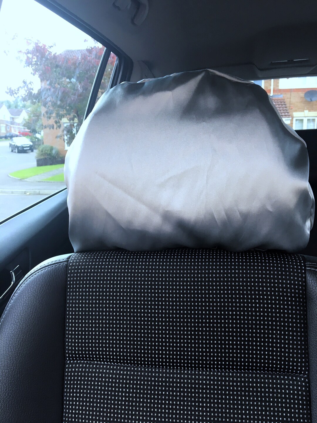 Satin Car Headrest Cover. - Etsy