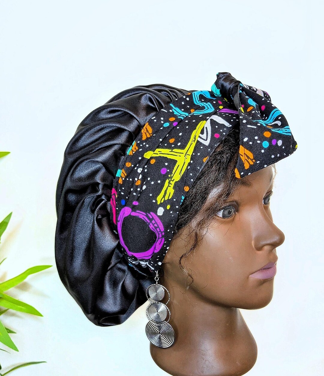 ADJUSTABLE Double Layered SATIN Bonnet. - Etsy