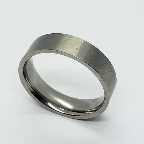 Flat Wedding Rings - Etsy