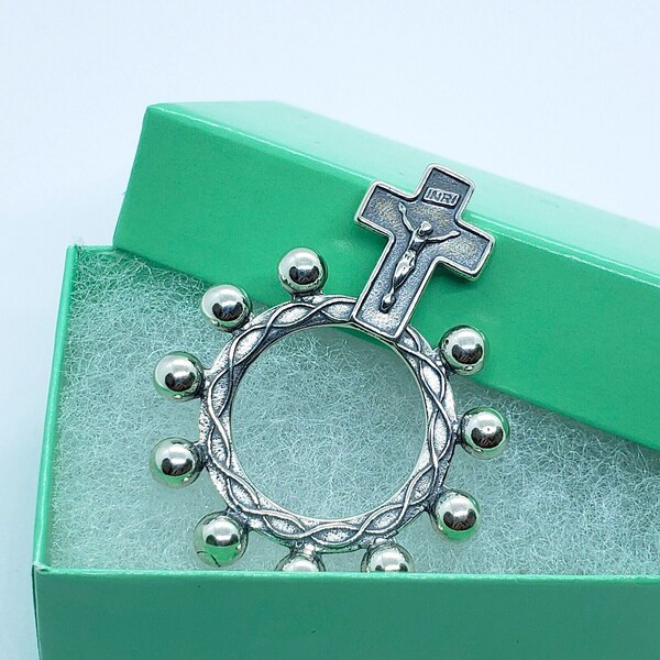 Rosary Ring - Etsy