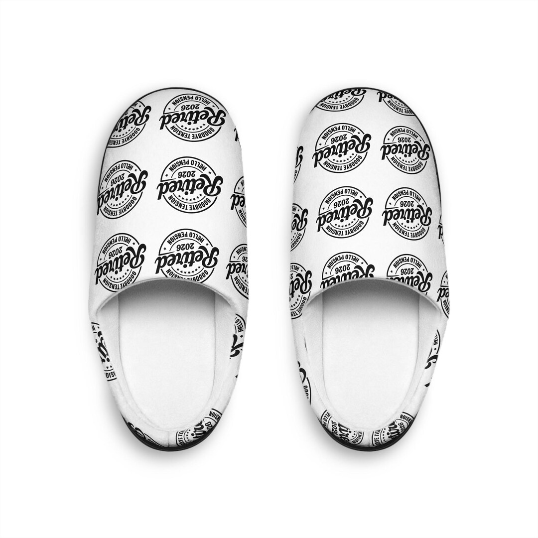 Retirement 2026 Slippers - Etsy