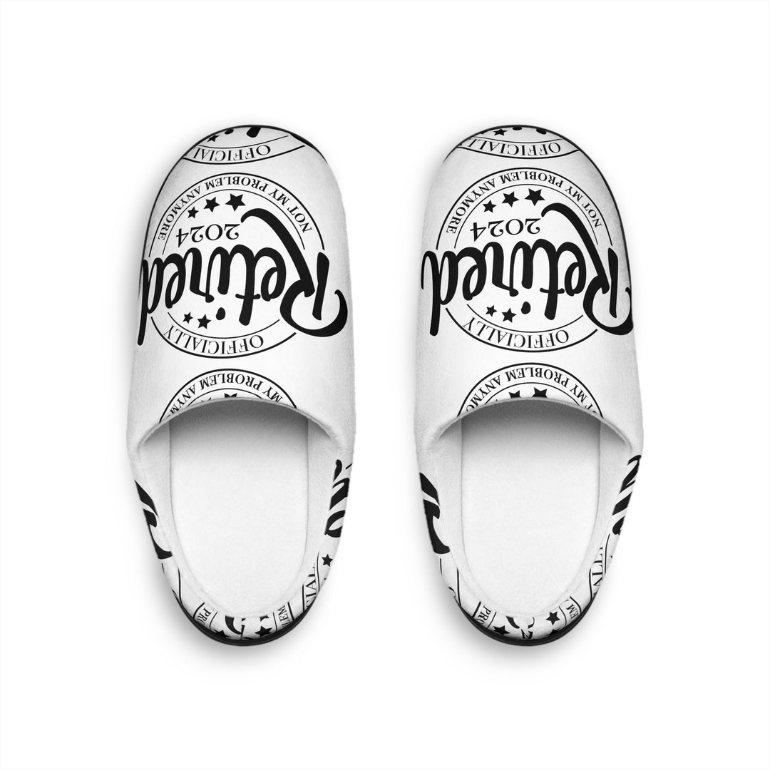 Officially Retired Women's Indoor Slippers - Etsy