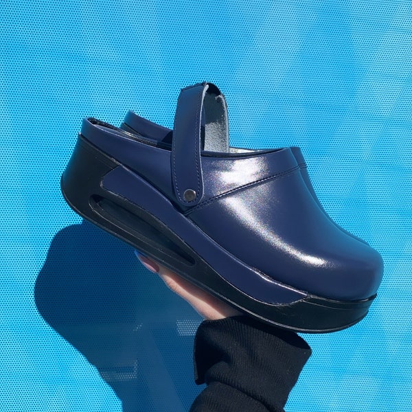 Navy Clogs - Etsy