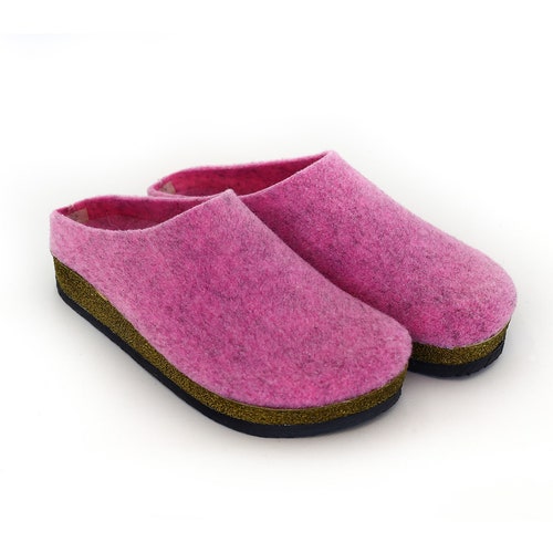 Felt Women's Pink Clogs & Comfy Clogs - Etsy