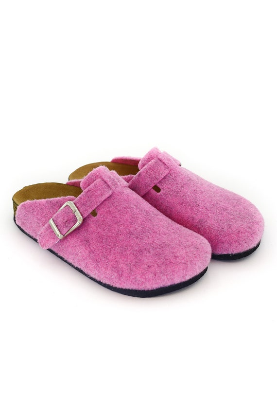 Felt Women's Pink Clogs & Comfy Clogs | Etsy