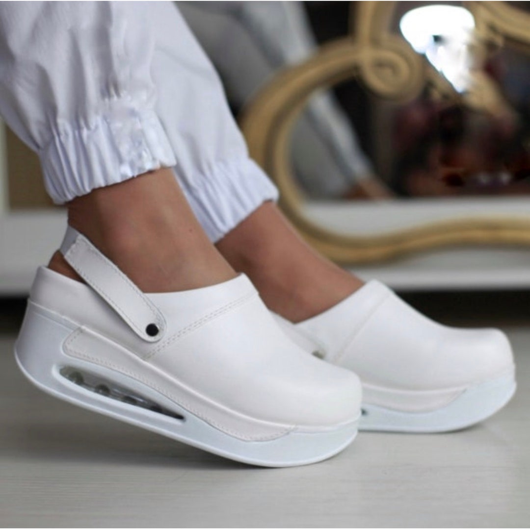 White Slingback Women's Super Clogs - Etsy