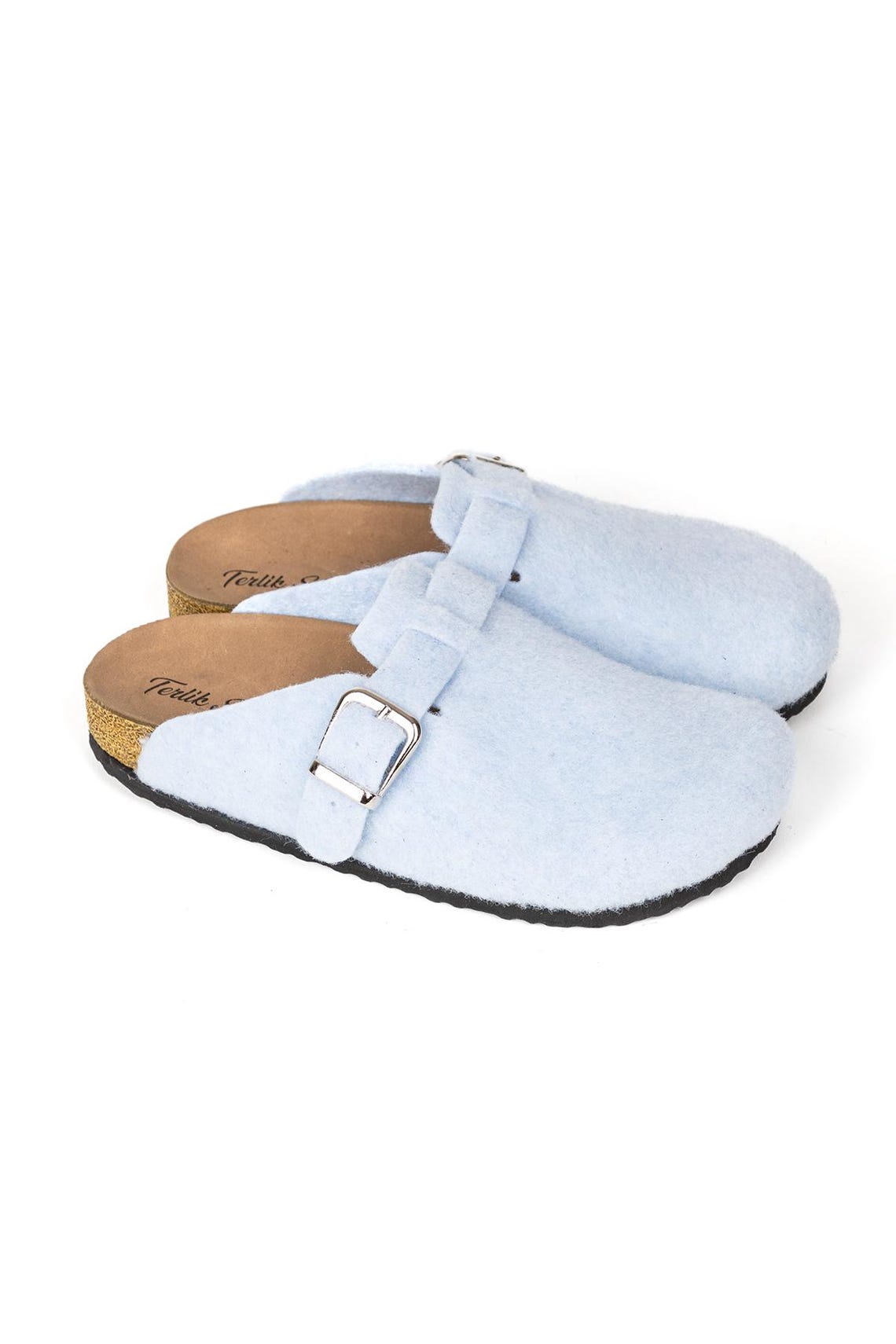 Handmade Baby Blue Colored Women's Comfy Cork Clogs - Etsy