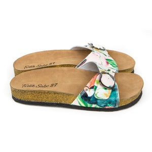 Tropical Patterned Woman's Cork Sandal Clog - Etsy