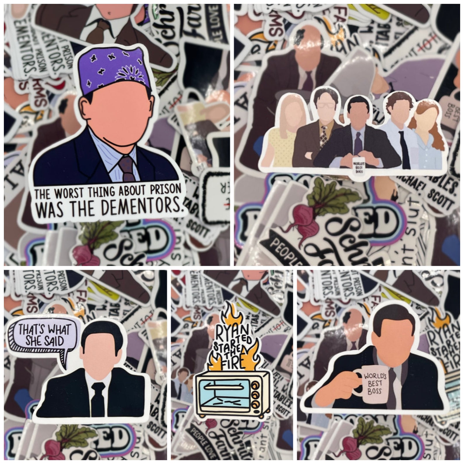 The Office Sticker Pack - Etsy