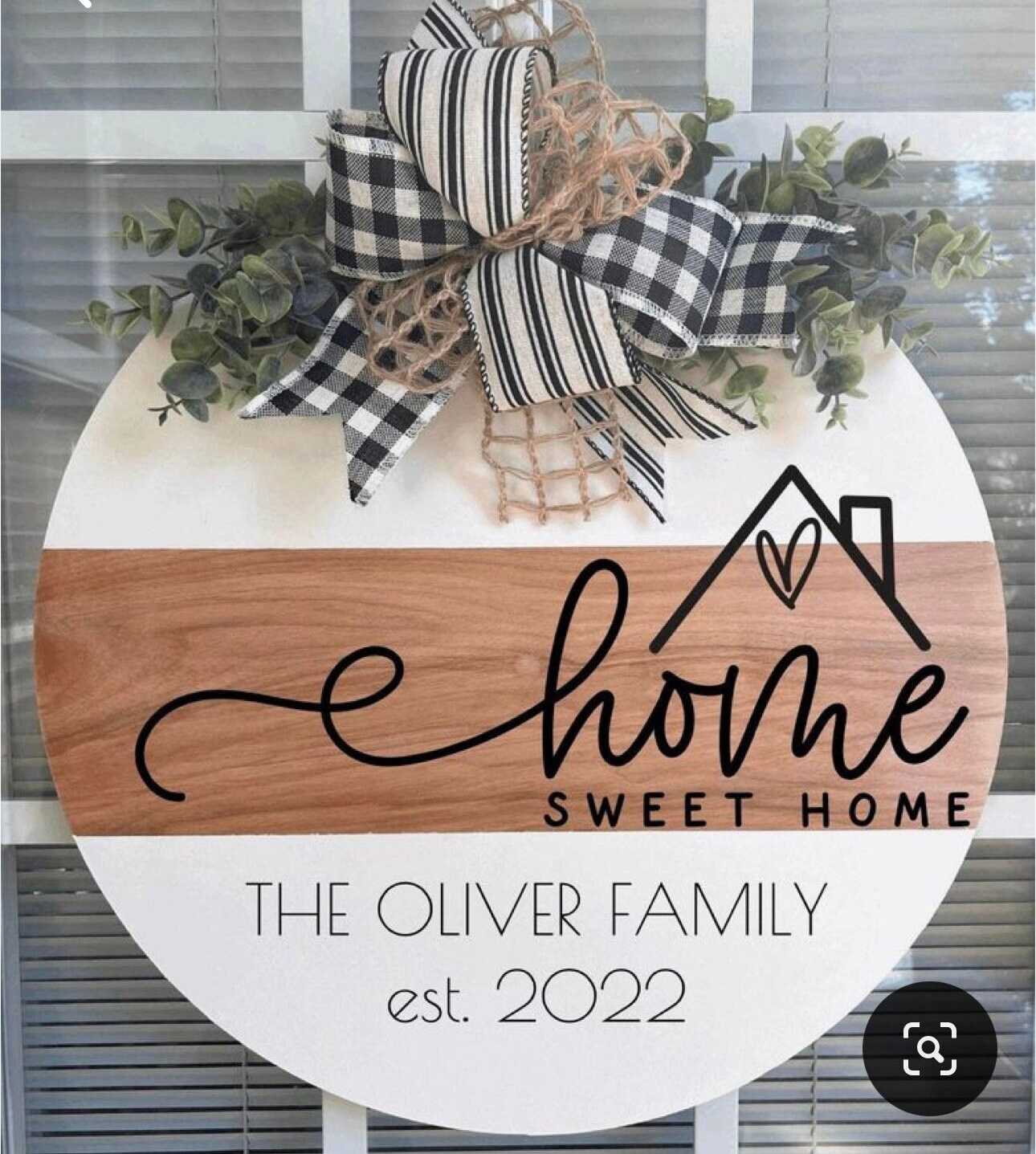 Personalized Wooden Door Sign - Etsy