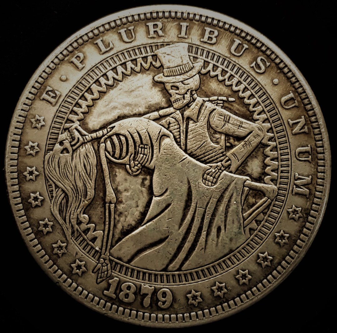 HOBO Coin/Fantasy Art/ Collectable Hobo Dollar/Challenge Coin Undead ...