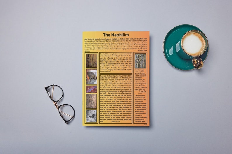 Printable Bible Study Aid With Illustrations / “the Nephilim” / Digital ...