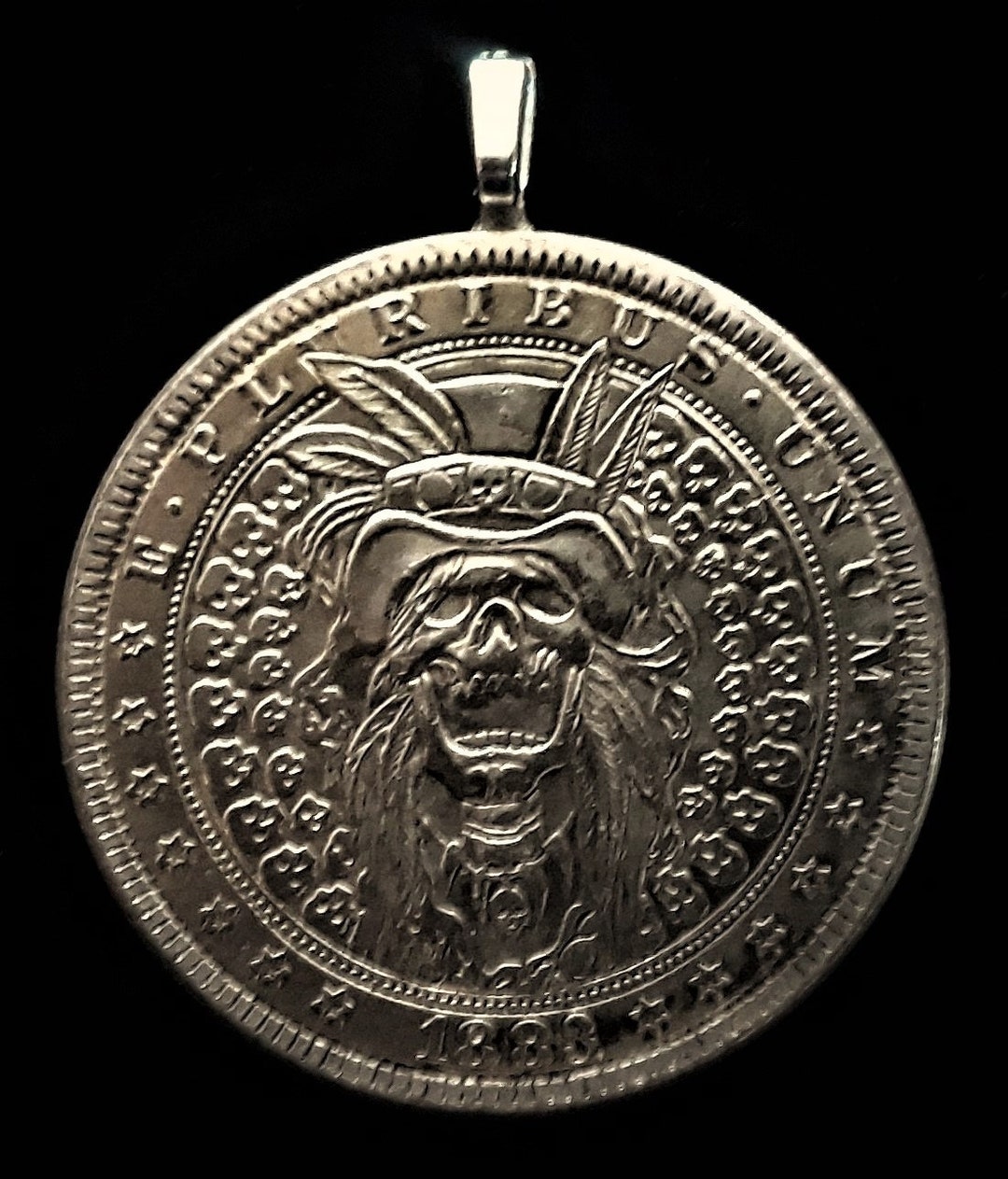 Coin Pendant/ Hobo Coin/ Fantasy Art shaman HOBO Dollar - Etsy