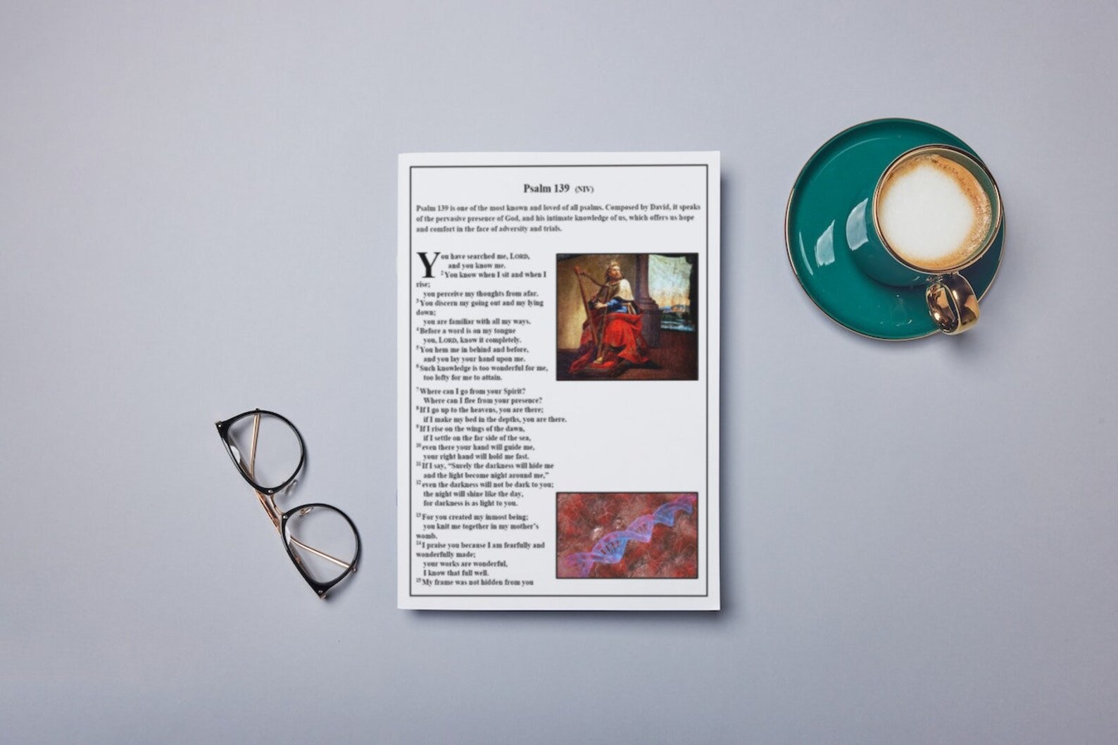 Psalm 139 NIV Illustrated Bible Study Aid | Printable Scripture Chart ...