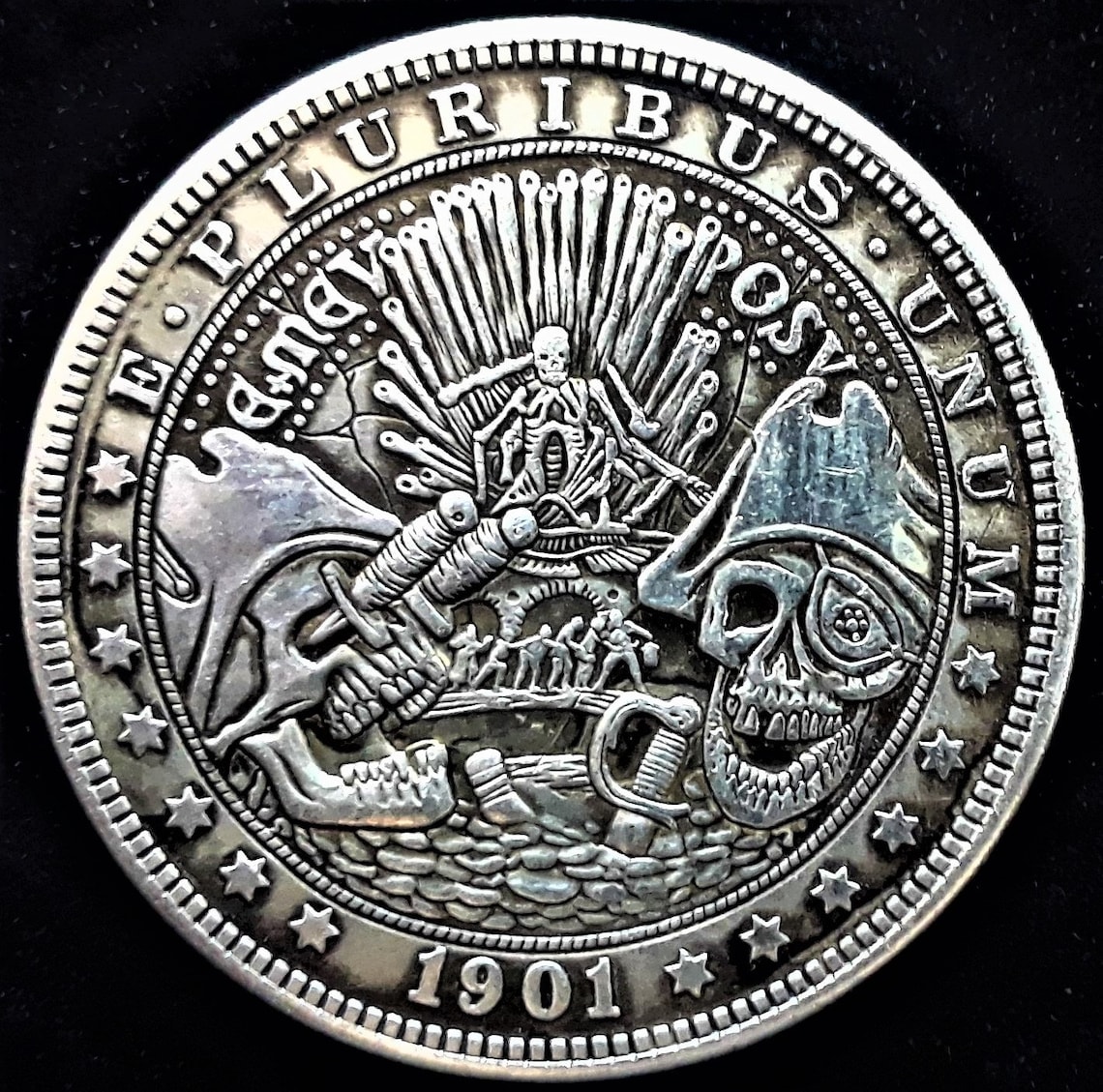 HOBO Coin/ Fantasy Art/ Collectable Hobo Dollar/challenge Coinskulls ...