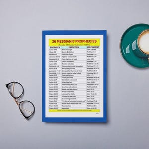 Printable Bible Study Chart: “26 Messianic Prophecies” / Digital ...