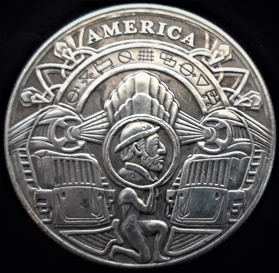 HOBO Dollar Coin/ Fantasy Art/ Collectable Hobo Dollar/challenge Coin ...