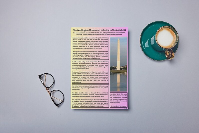 Printable Bible Study Aid With Illustration / “the Washington Monument ...