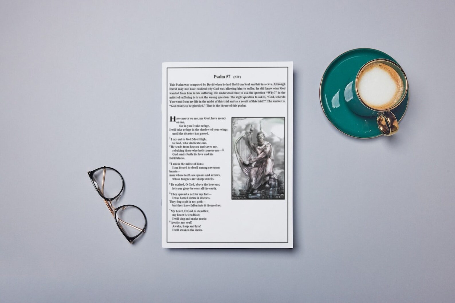 Psalm 57 / Printable Bible Study Aid, Illustrated / Digital Download - Etsy