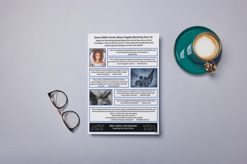 Bible Verses About Angels – Printable Study Aid – Illustrated Christian ...