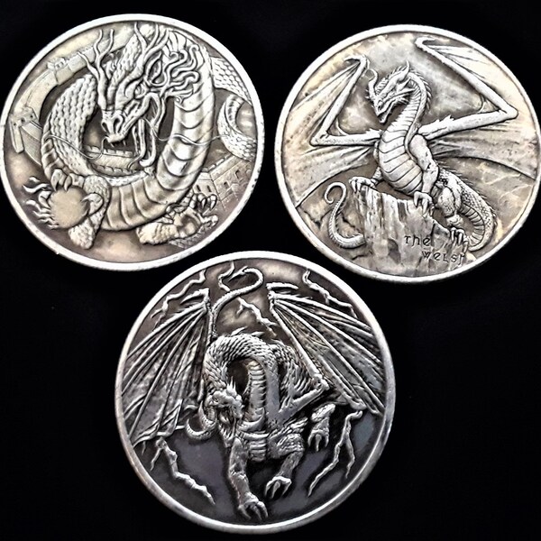 Dragon Coin - Etsy