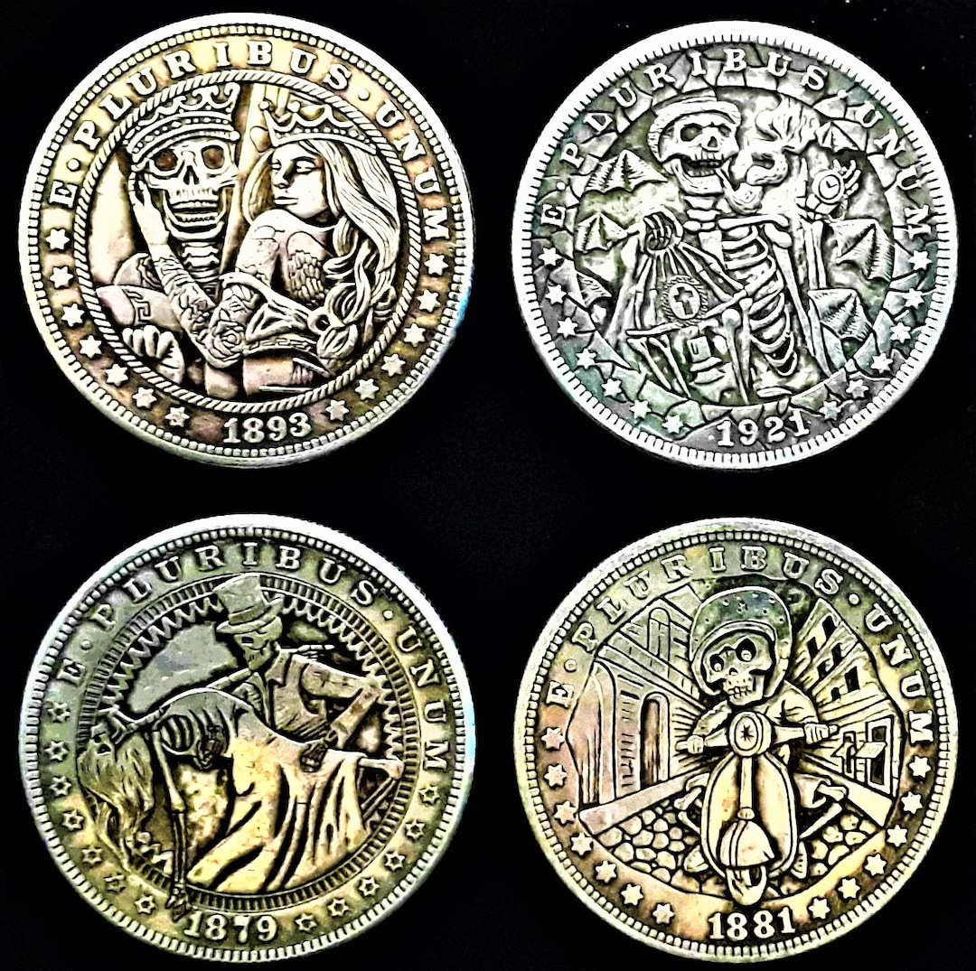 HOBO Coins 4 Hobo Dollars/ Challenge Coins/ Collectable Coins/ Fantasy ...