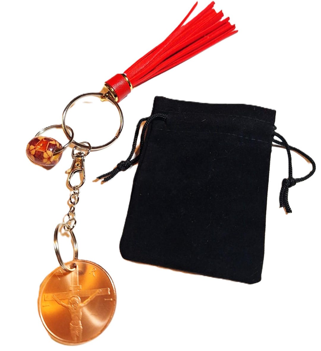 Collectible Copper Coin Keychain | “savior and King” Engraved Key Ring ...