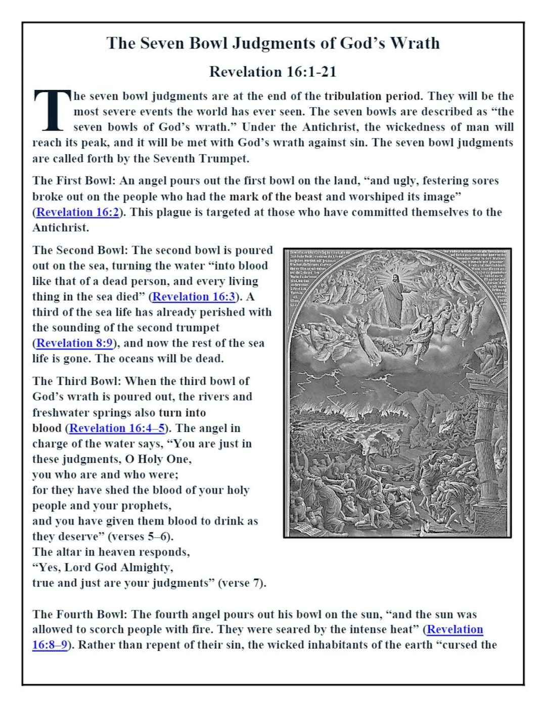 Printable Bible Study Aid, Illustrated, Including Chart - Book of ...