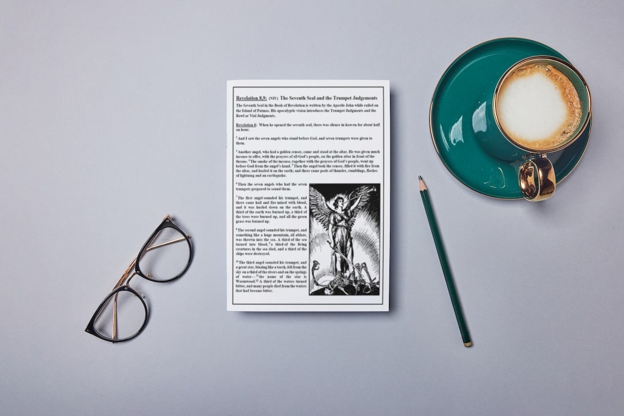 Printable Bible Study Aid, Illustrated Book of Revelation 8,9: the ...
