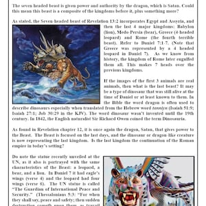 Revelation 13 Bible Study Aid – Mark of the Beast Chart (digital ...