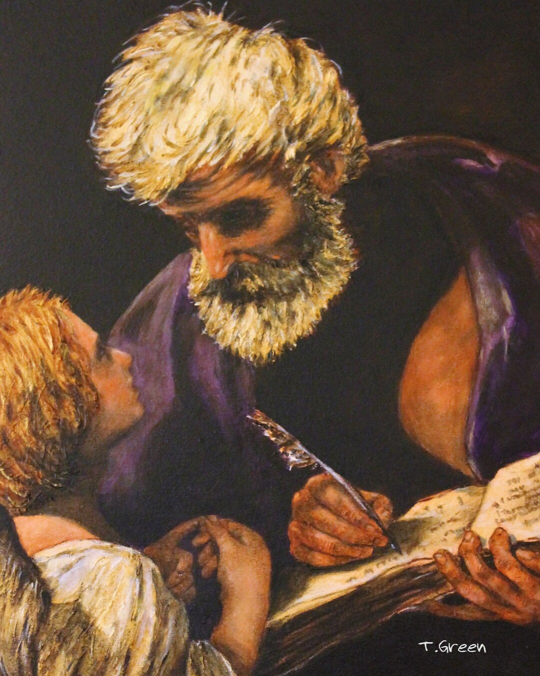 Printable Wall Art/digital Art Download/oil Painting/ “st. Matthew With ...