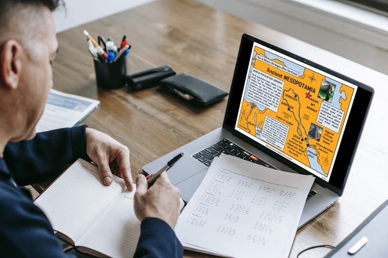 Map of Ancient Mesopotamia Printable / Bible Study Chart & Geography ...