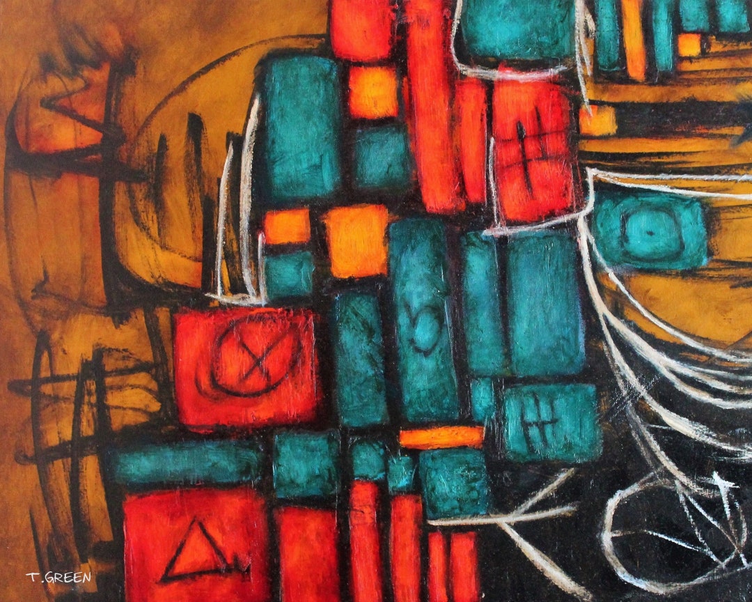 Printable Wall Art/digital Art Download/oil Painting/ “cipher” - Etsy