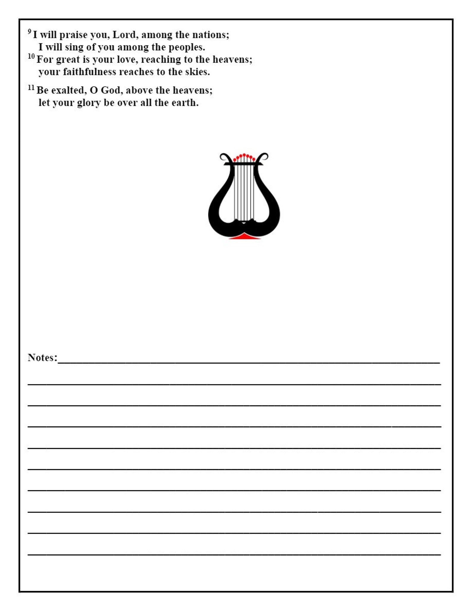 Printable Bible Study Aid, Illustrated: Psalm 57/ Digital Download - Etsy