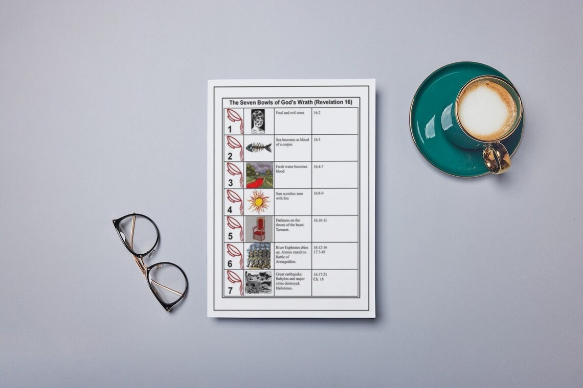 Printable Bible Study Aid, Illustrated, Including Chart Book of ...