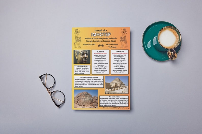 Printable Bible Study Aid With Illustrations / “joseph Aka Imhotep ...