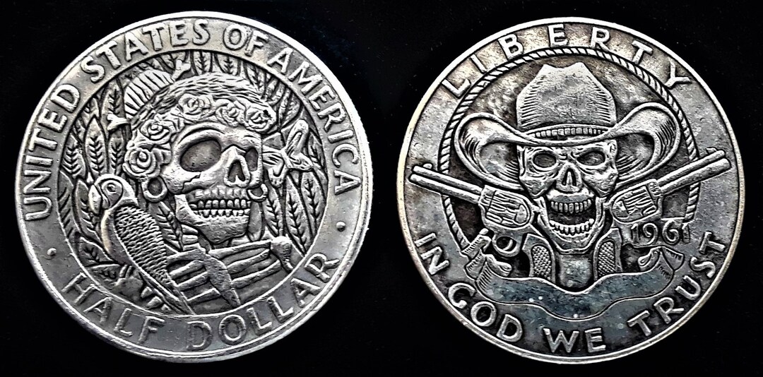 HOBO Half Dollar Coins (2) Fantasy Art/ Collectable Hobo Coins ...