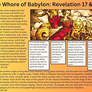 The Whore of Babylon — Revelation 17 & 18 Printable Bible Prophecy ...