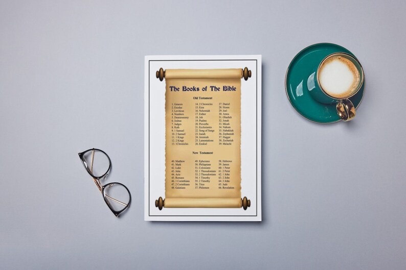 Printable Bible Study Chart: the Books of the Bible/ Digital - Etsy