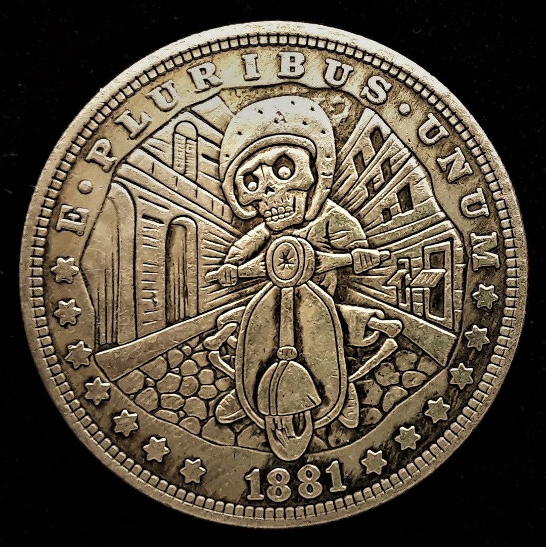 Apocalypse Skeleton Hobo Dollar – Undead Series Folk Art Art ...