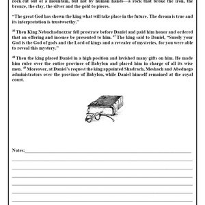 Printable Bible Study Aid, Illustrated, Including Chart - Book of ...