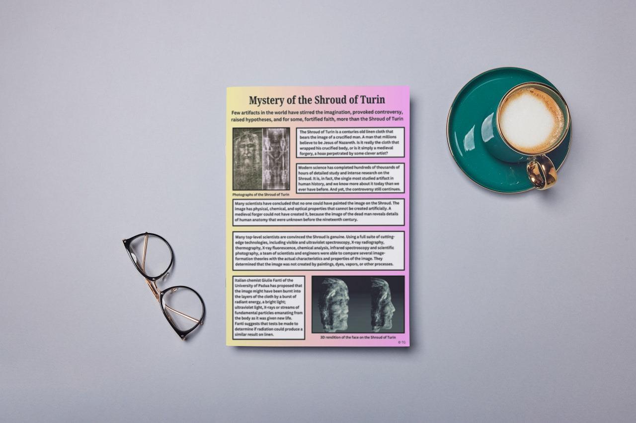 Shroud of Turin Bible Chart | Illustrated Christian Study Guide ...
