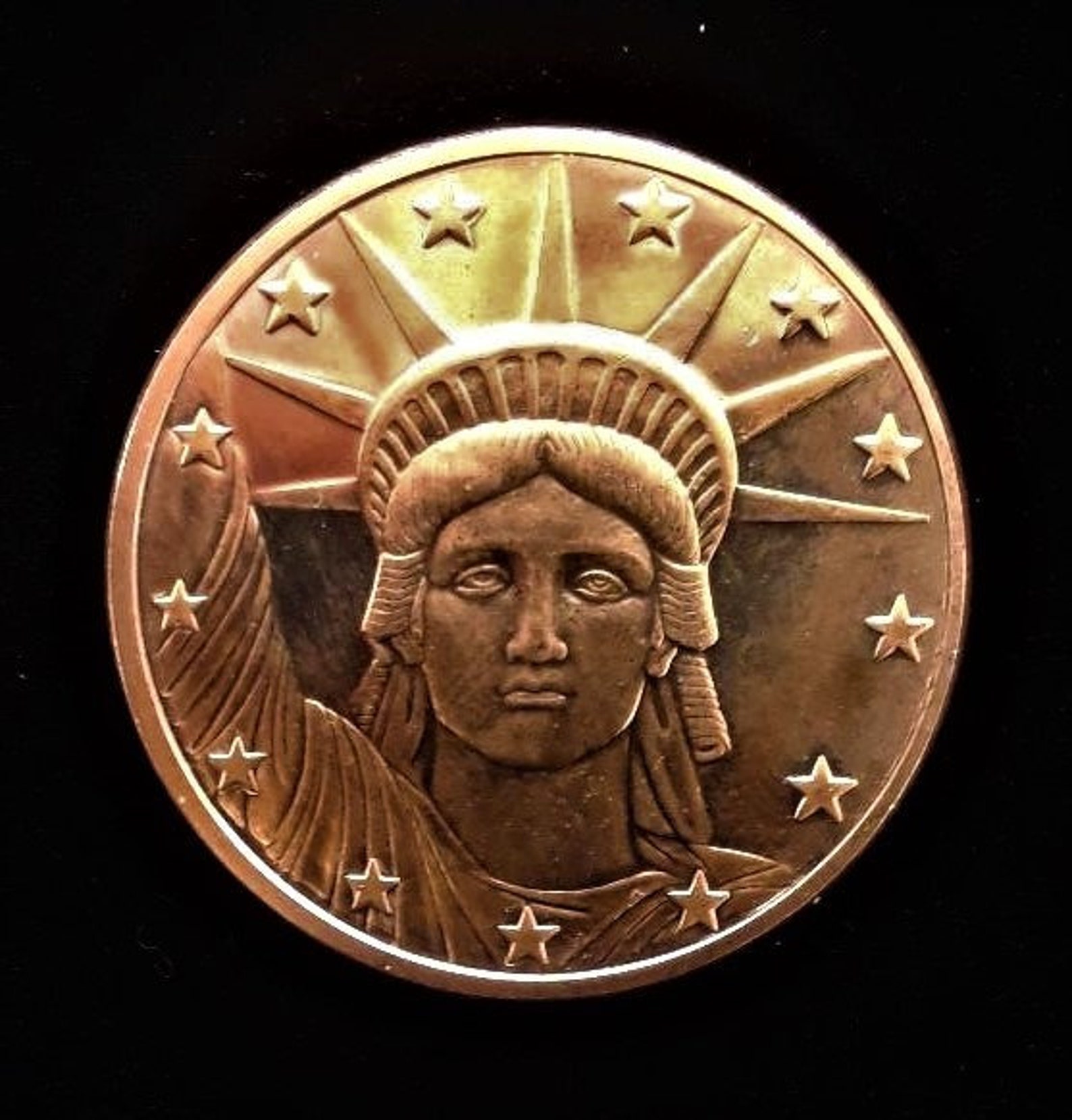 1 Oz 999 Fine Copper Rounds (5) * Lady Liberty/ Collectable Coins ...